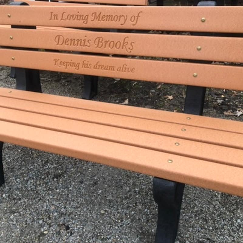 Memorial Bench Plaque - Etsy