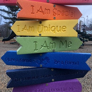 Buddy Zone Sign~recycled Plastic~help Stop Bullying on Your Playground ...