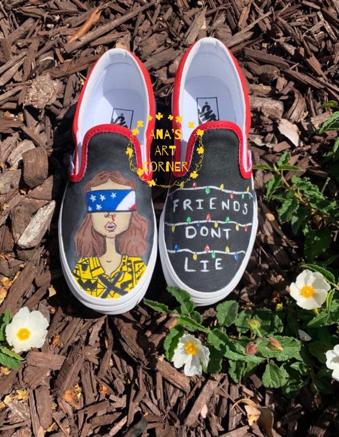Stranger Things Handpainted Vans - Etsy