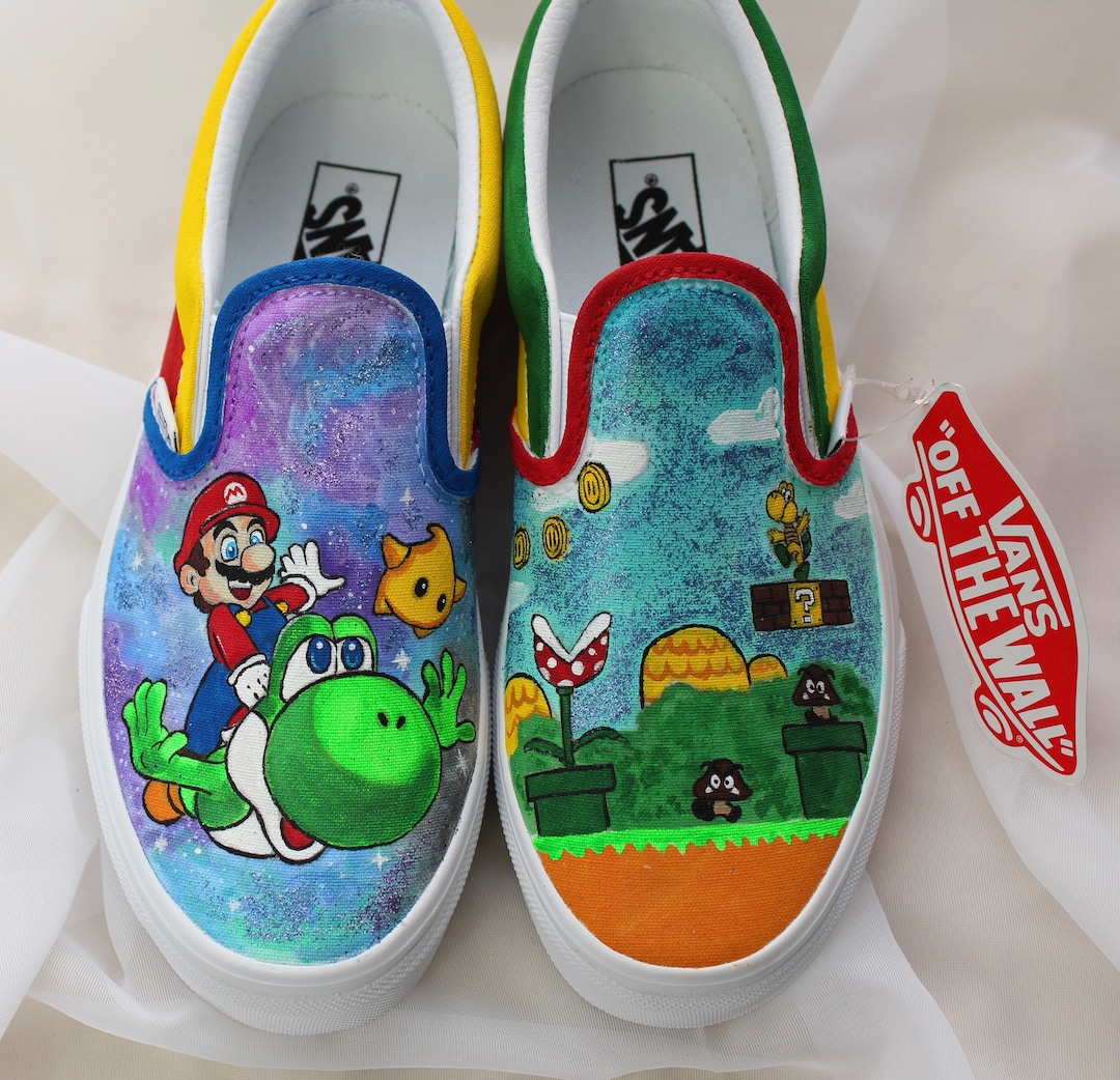 Super Mario Shoes - Etsy
