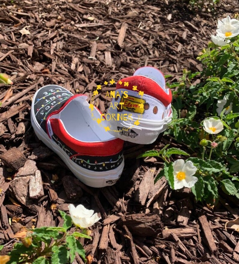 Stranger Things Handpainted Vans - Etsy