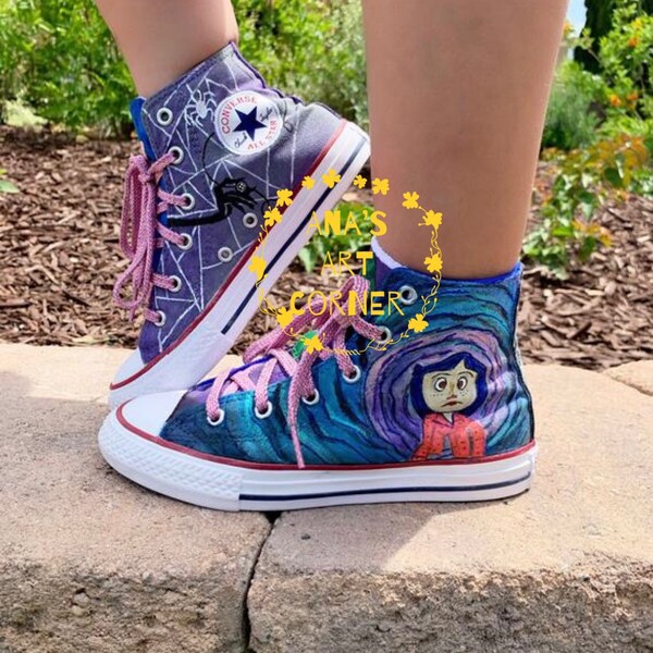 Coraline Converse Shoes - Etsy