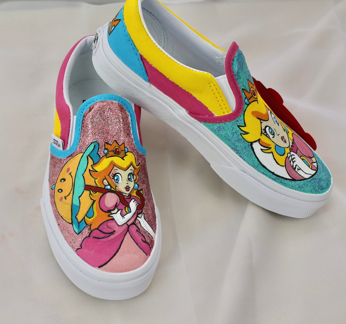 Princess Peach Shoes - Etsy