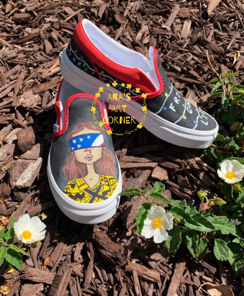 Stranger Things Handpainted Vans - Etsy