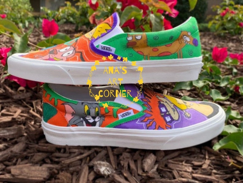Nickelodeon and Cartoon Network Cartoons Shoes | Etsy