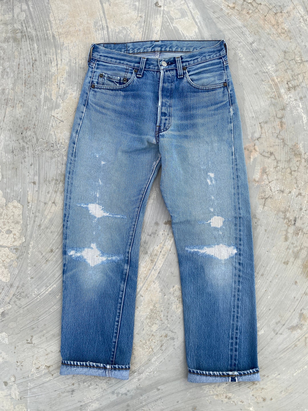 W30 Vintage 80s Levis 501 Redline #524 Selvedge Jeans - Etsy