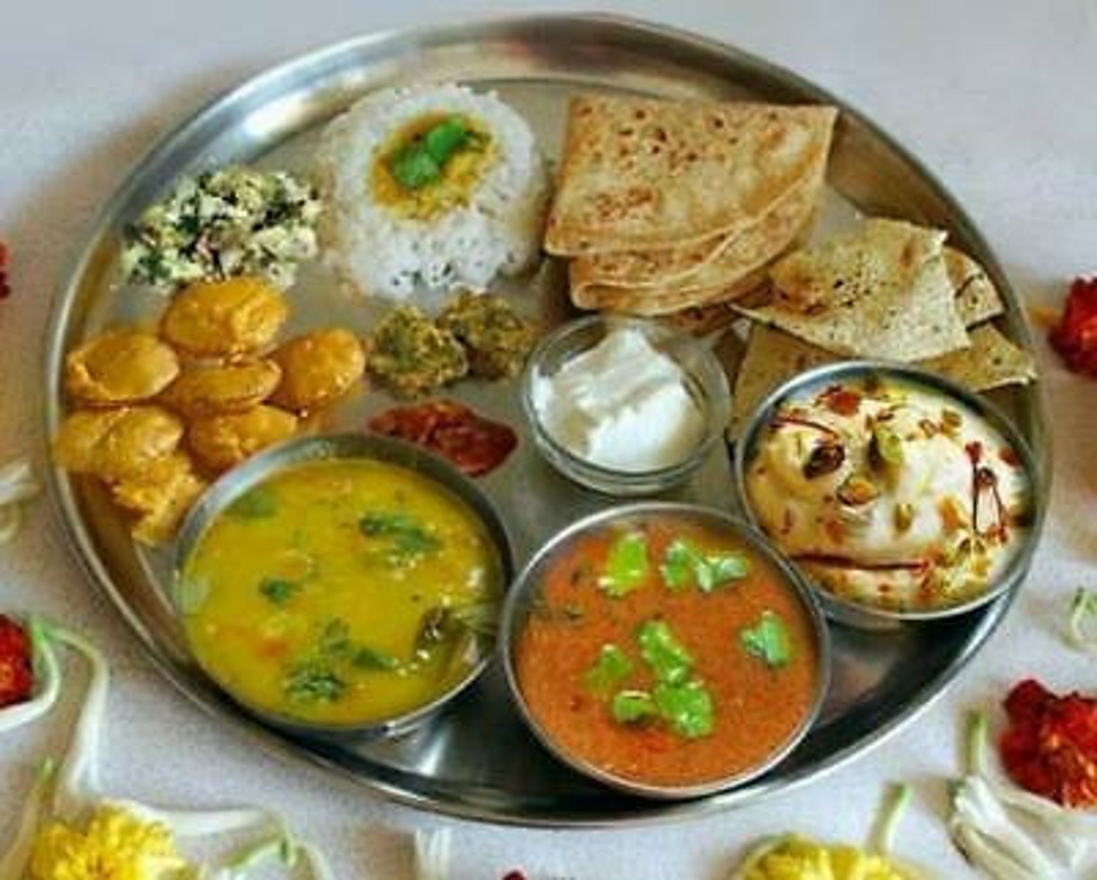 Stainless Steel Dinner Plate Thali Thaali 10 Inch Free Ship - Etsy