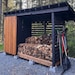 4x12 Firewood Shed Plans PDF - Firewood Storage Shed With Sliding Door ...