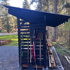 4x12 Firewood Shed Plans PDF - Firewood Storage Shed With Sliding Door ...