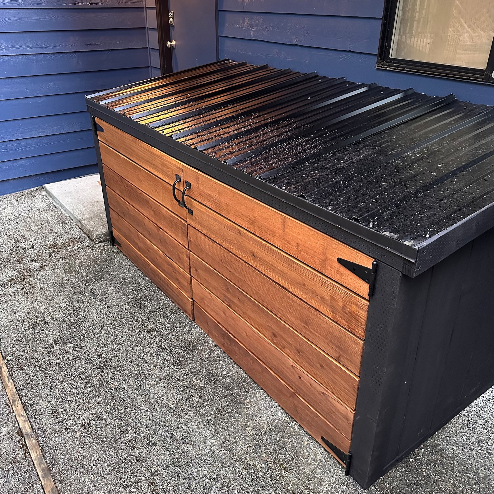 Kid’s Toy Shed Plans PDF - 3'x8'x4' Next to House or Fence Storage Shed ...