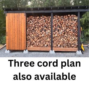 4x12 Firewood Shed Plans PDF - Firewood Storage Shed With Sliding Door ...