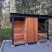 4x12 Firewood Shed Plans PDF - Firewood Storage Shed With Sliding Door ...