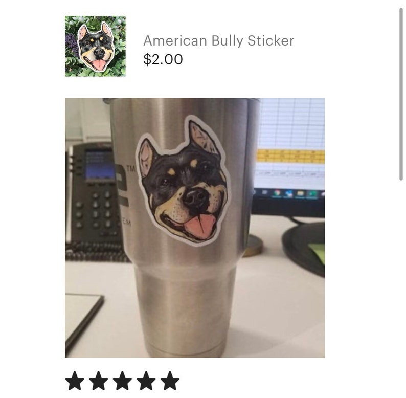 American Bully Dog Sticker - Etsy