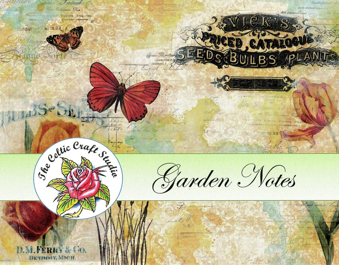 Garden Notes, Journal Pages - Etsy
