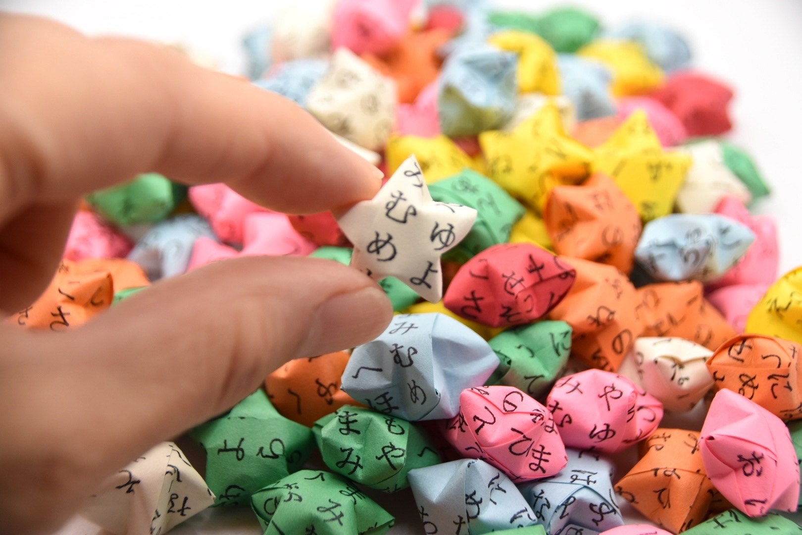 Origami Paper Hiragana Lucky Stars Unique Gift for Japanese - Etsy