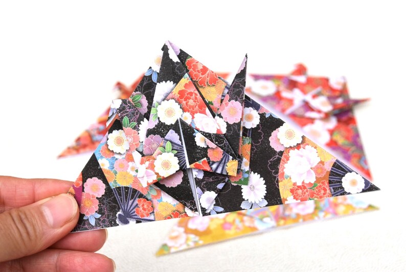 Origami Washi Paper Crane Bookmarks Booklovers Small Gift - Etsy