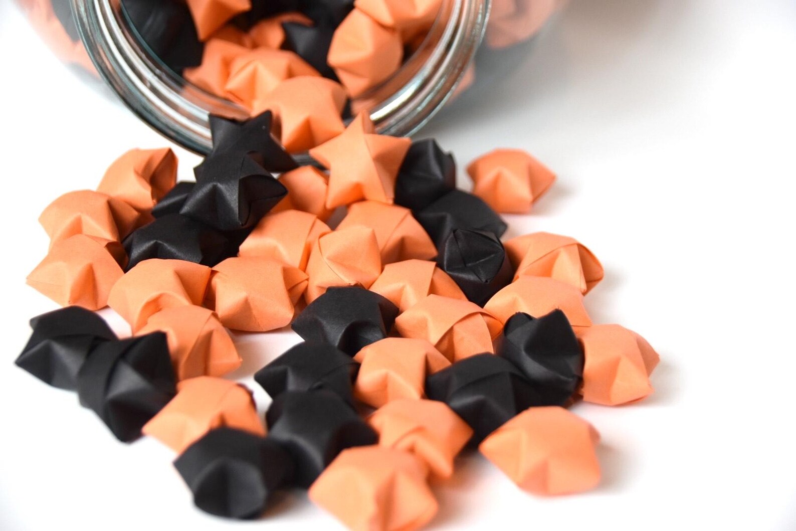 Origami Paper Halloween Themed Lucky Stars Hand Folded Table Confetti ...