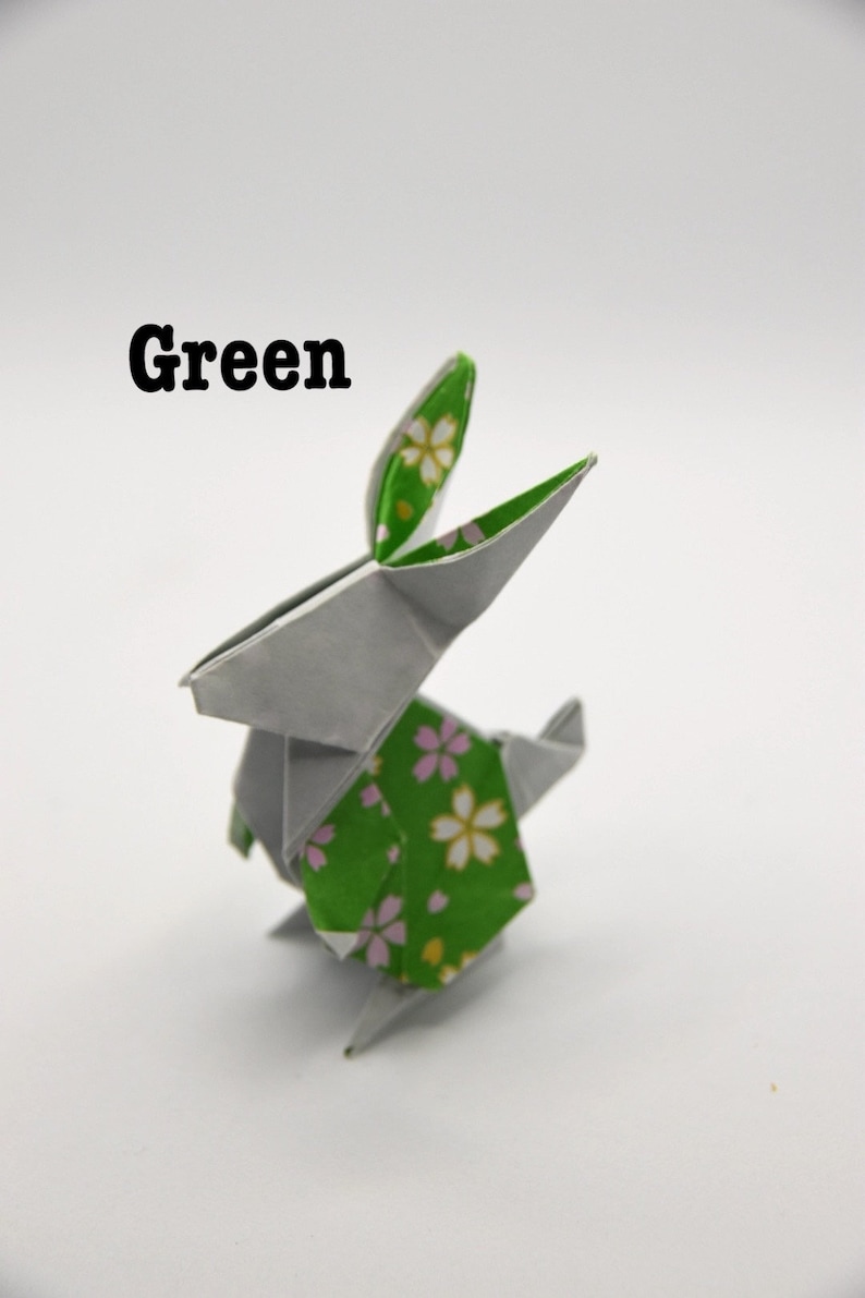 Unique Origami Dressed Bunny Year of Rabbit Easter Wedding Birthday ...