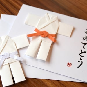 Origami Dogi Martial Arts Uniform Tant Paper Bookmark Aikido Karate ...