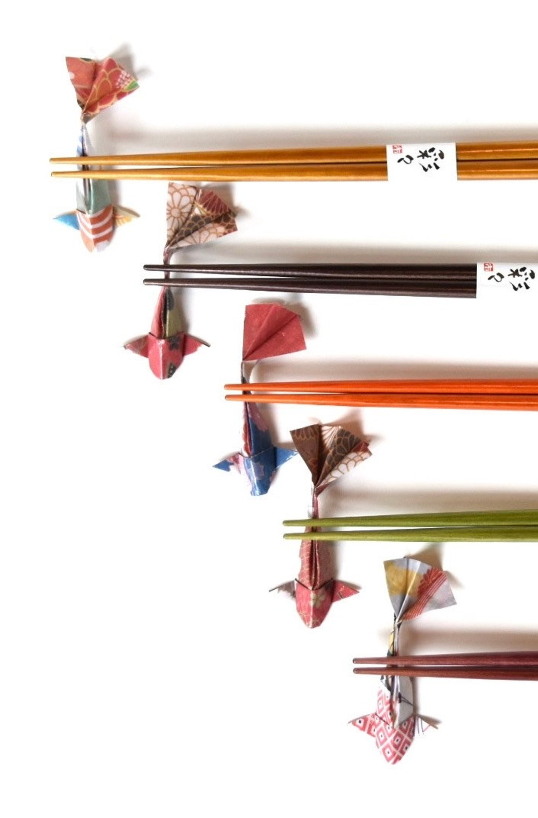 Handmade Set of Origami Paper Carp Chopstick Rest Holder Table ...