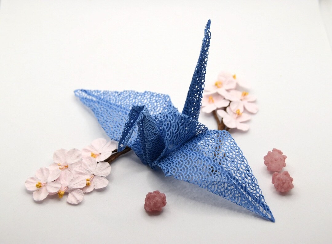 Kirie Origami Paper Cutting Cranes Orizuru Wedding Birthday Anniversary ...
