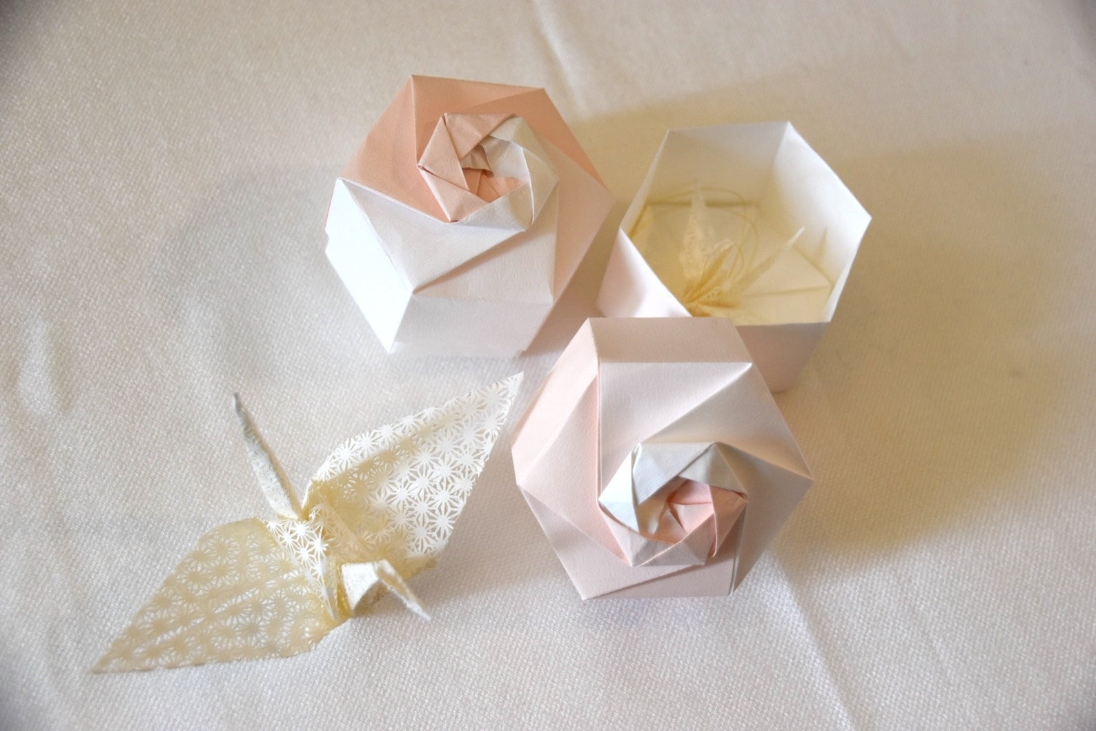 Handmade Origami Tant Paper Gift Box Floral Decoration Japanese Party ...