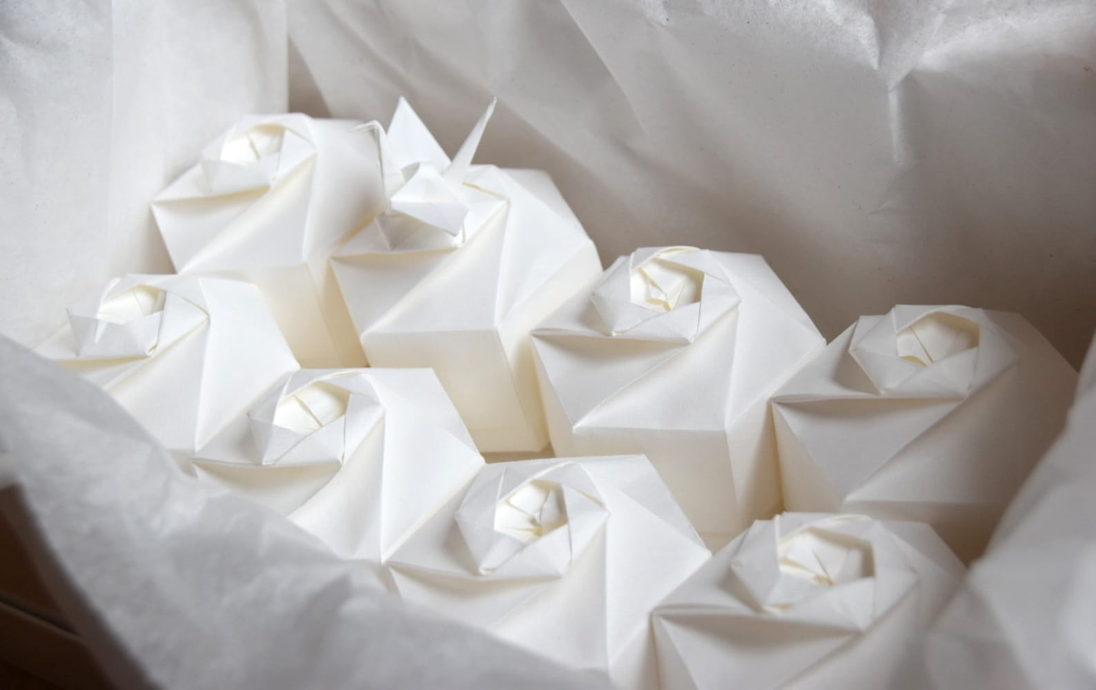Handmade Origami Tant Paper Gift Box Floral Decoration Japanese Party ...