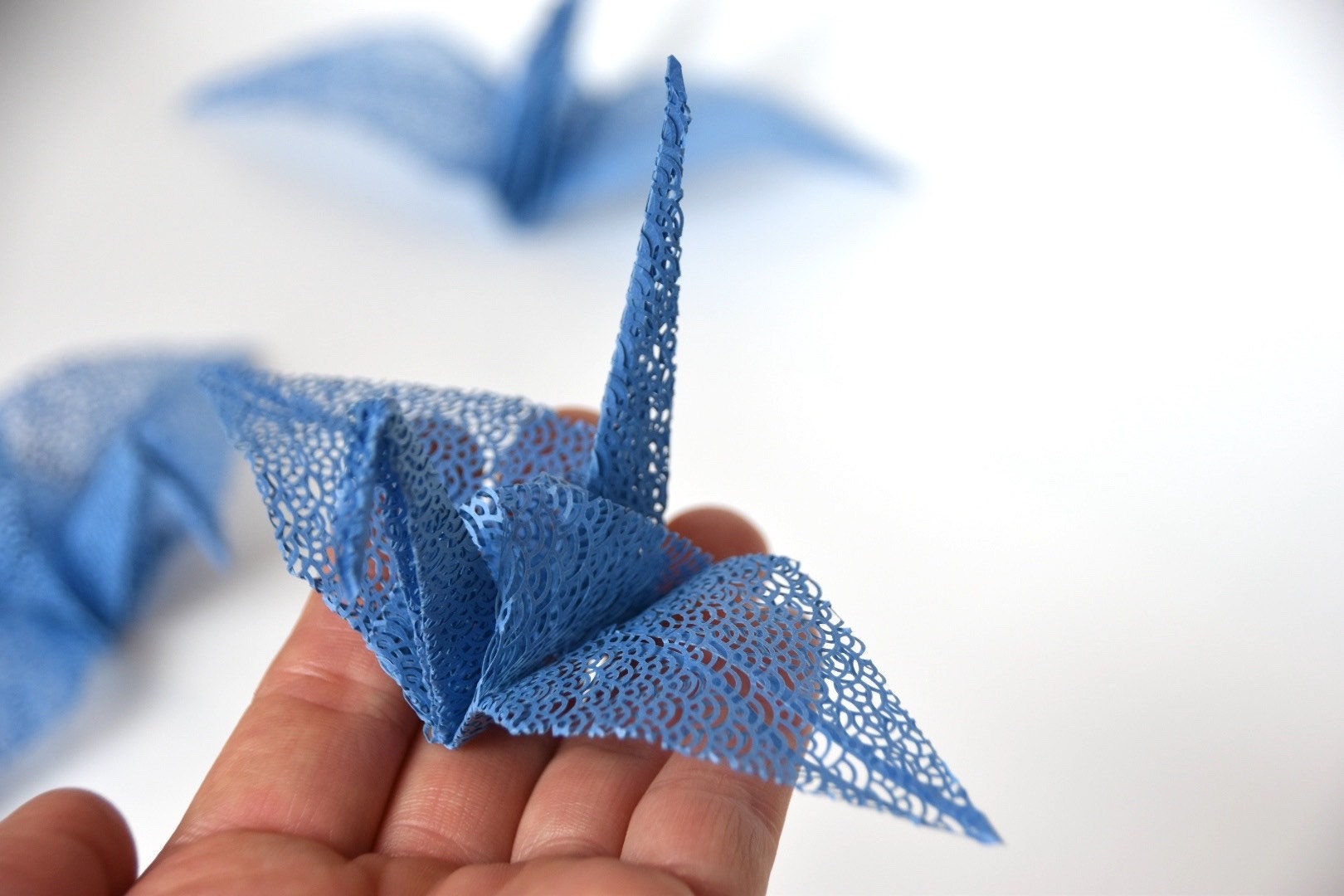 Kirie Origami Paper Cutting Cranes Orizuru Wedding Birthday Anniversary ...