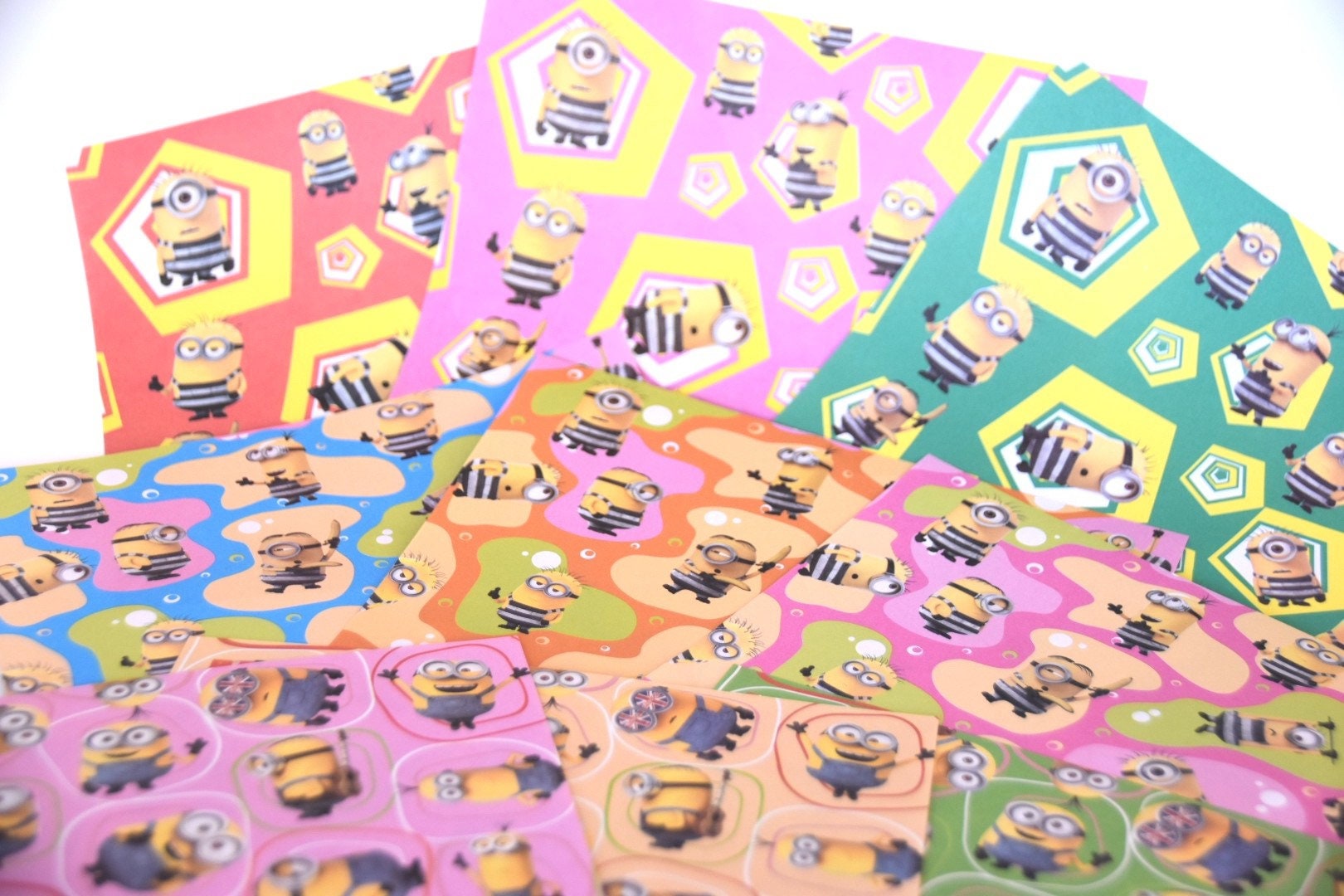 Large Character Origami Paper Cranes Minions Kids Birthday Anniversary ...