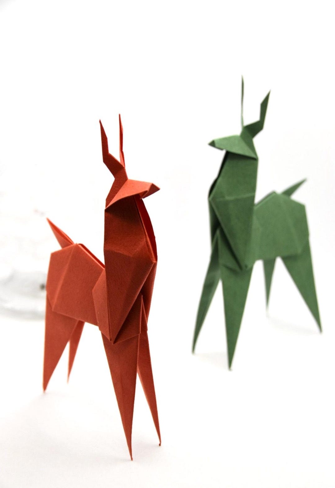 Origami Tant Paper Reindeer Deer Christmas Decoration Dinner Table ...
