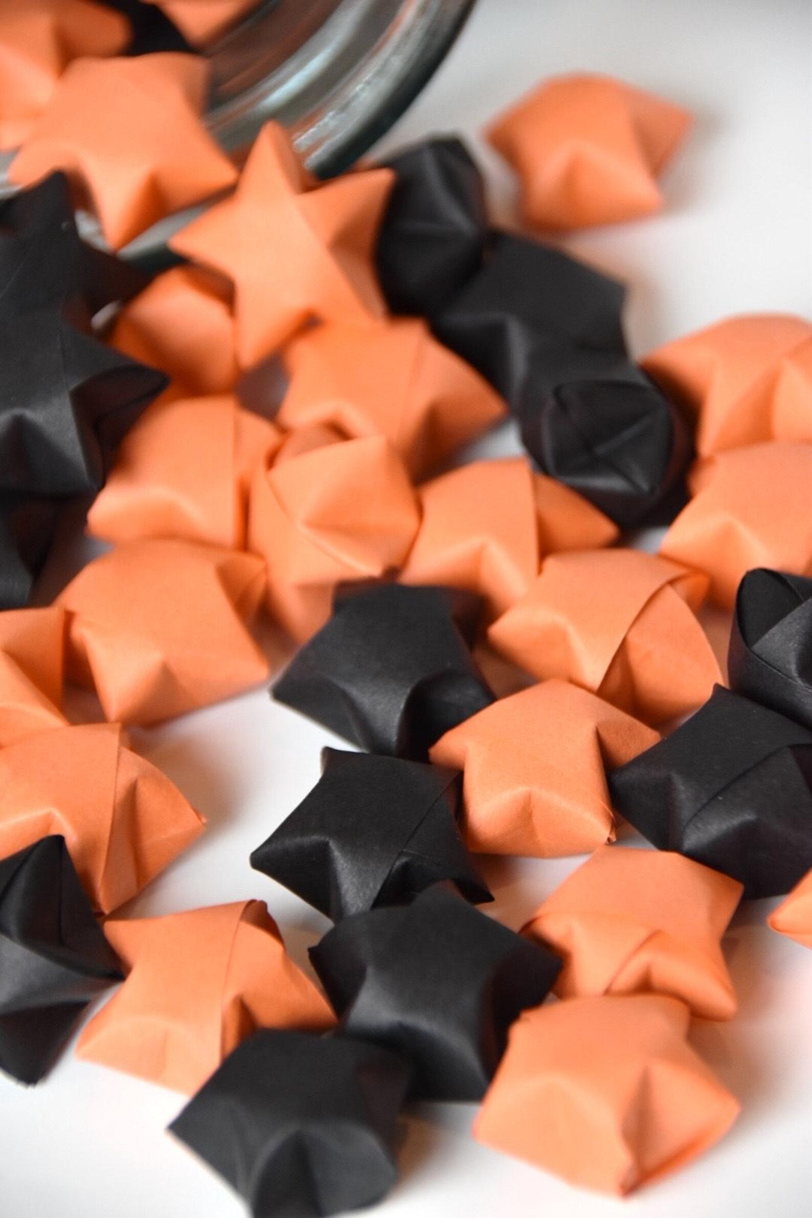 Origami Paper Halloween Themed Lucky Stars Hand Folded Table Confetti ...