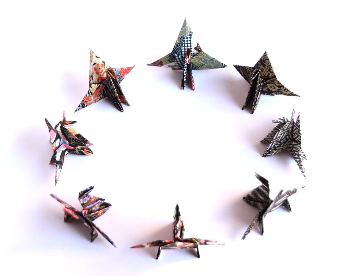 Set of 10 or 20 Orizuru Origami Made-in-japan Paper Crane Name Place ...