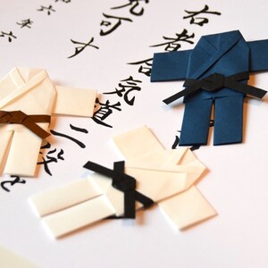 Origami Dogi Martial Arts Uniform Tant Paper Bookmark Aikido Karate ...