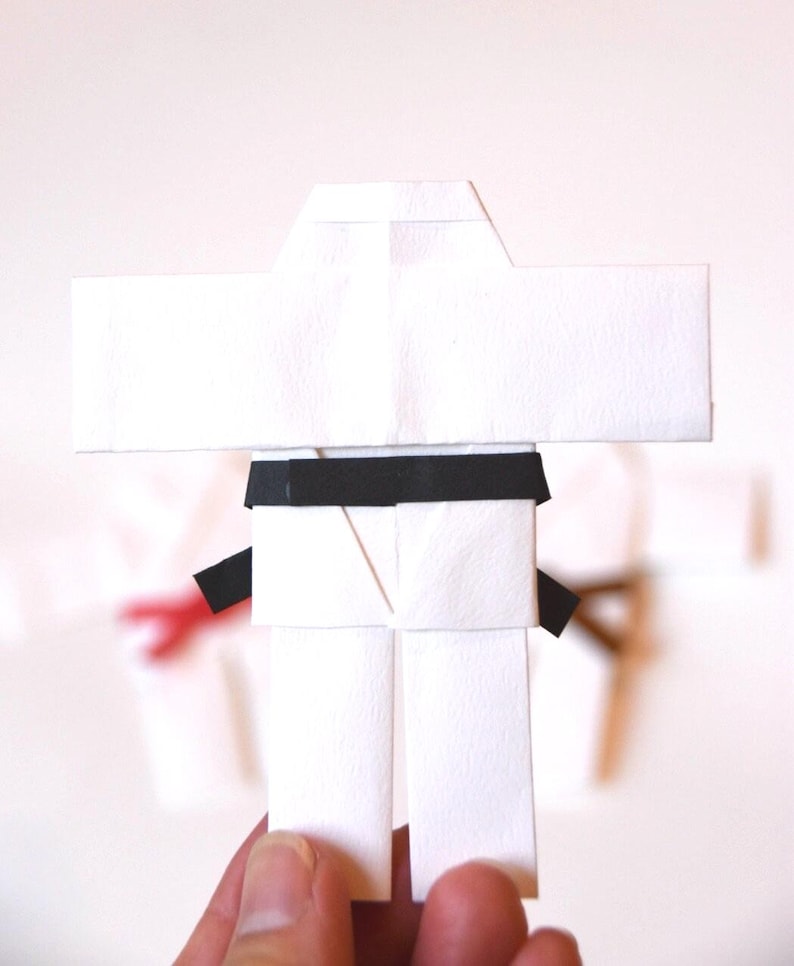 Origami Dogi Martial Arts Uniform Tant Paper Bookmark Aikido Karate ...