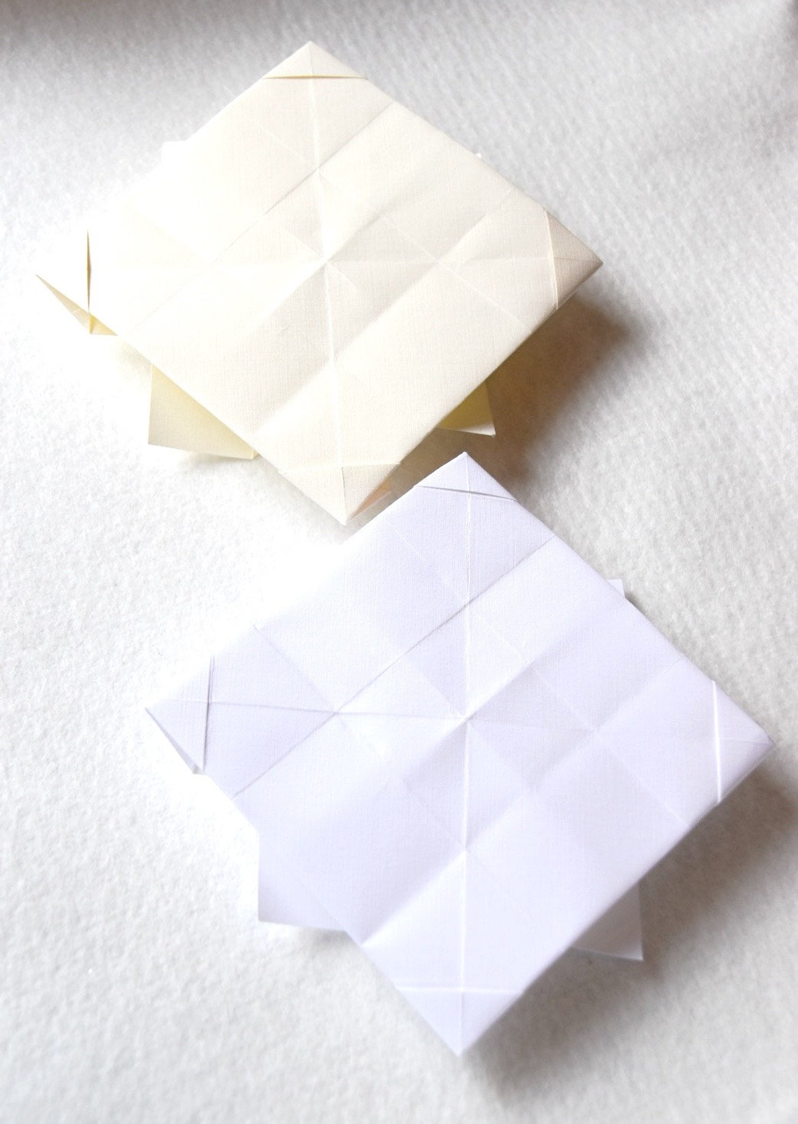 Hand Cut Hand Made Origami Tato Unique White Envelope Wedding Party ...