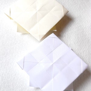 Hand Cut Hand Made Origami Tato Unique White Envelope Wedding Party ...