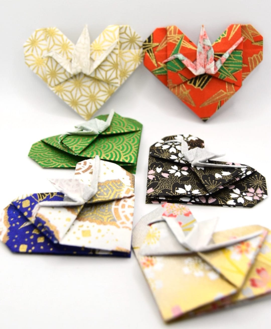 Origami Heart Crane Envelope Chopstick Case Rest Wedding Favor Money ...