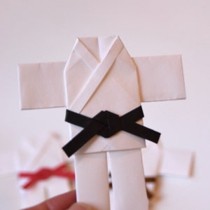 Origami Dogi Martial Arts Uniform Tant Paper Bookmark Aikido Karate ...