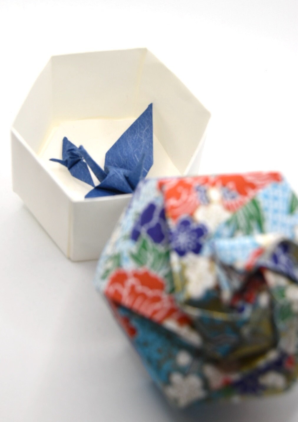 Feeding Origami Connected Cranes Washi Paper Mother's Day Mom Baby ...