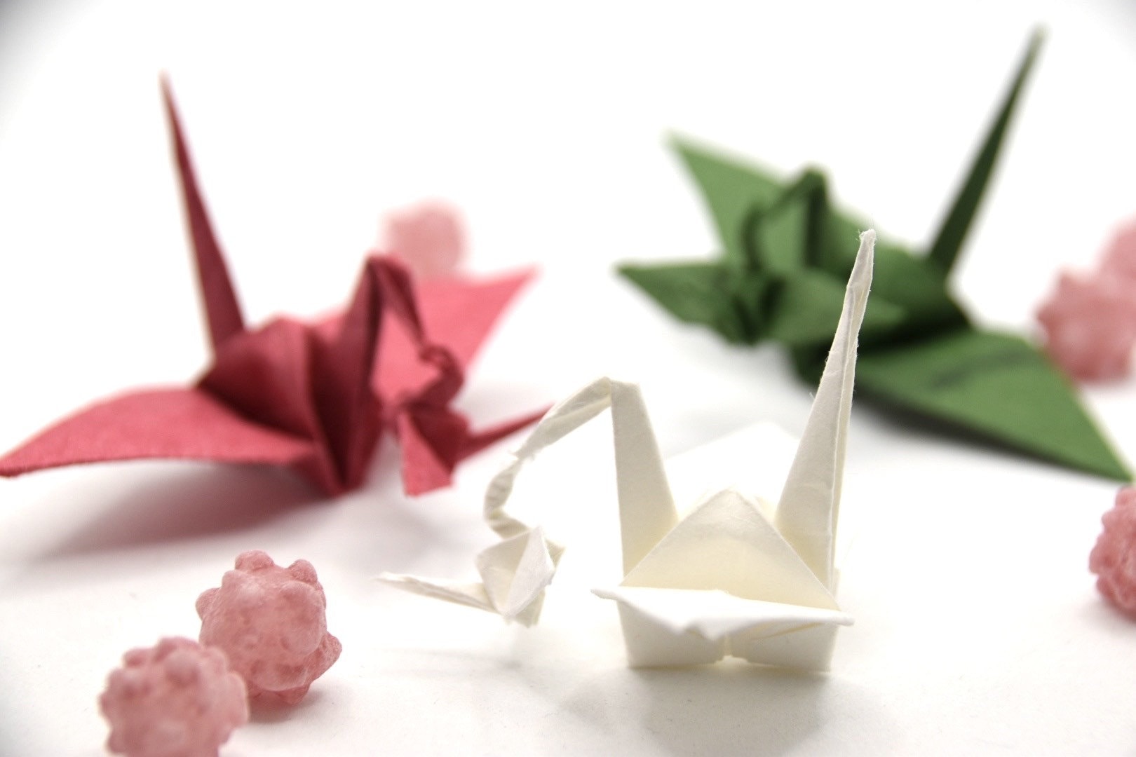 Feeding Origami Connected Cranes Washi Paper Mother's Day Mom Baby Nursing Valentines Wedding ...