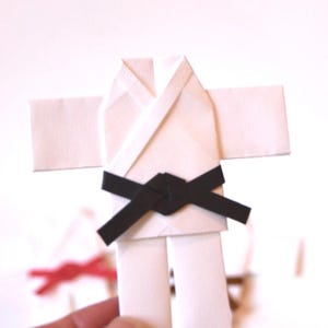 Origami Dogi Martial Arts Uniform Tant Paper Bookmark Aikido Karate ...