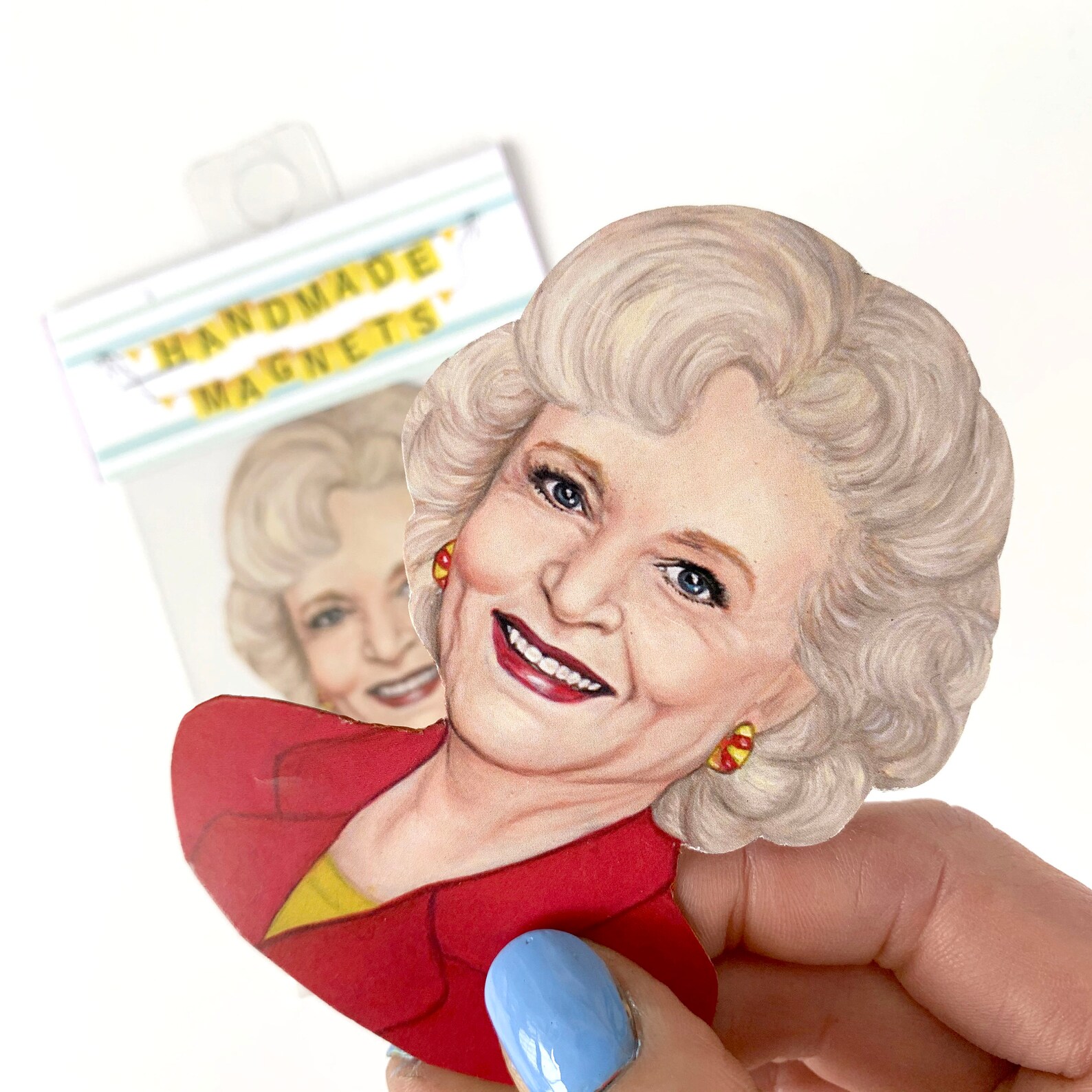 Golden Girls, Set of 4 Magnets, 80’s Ladies, Betty White Art, Betty ...