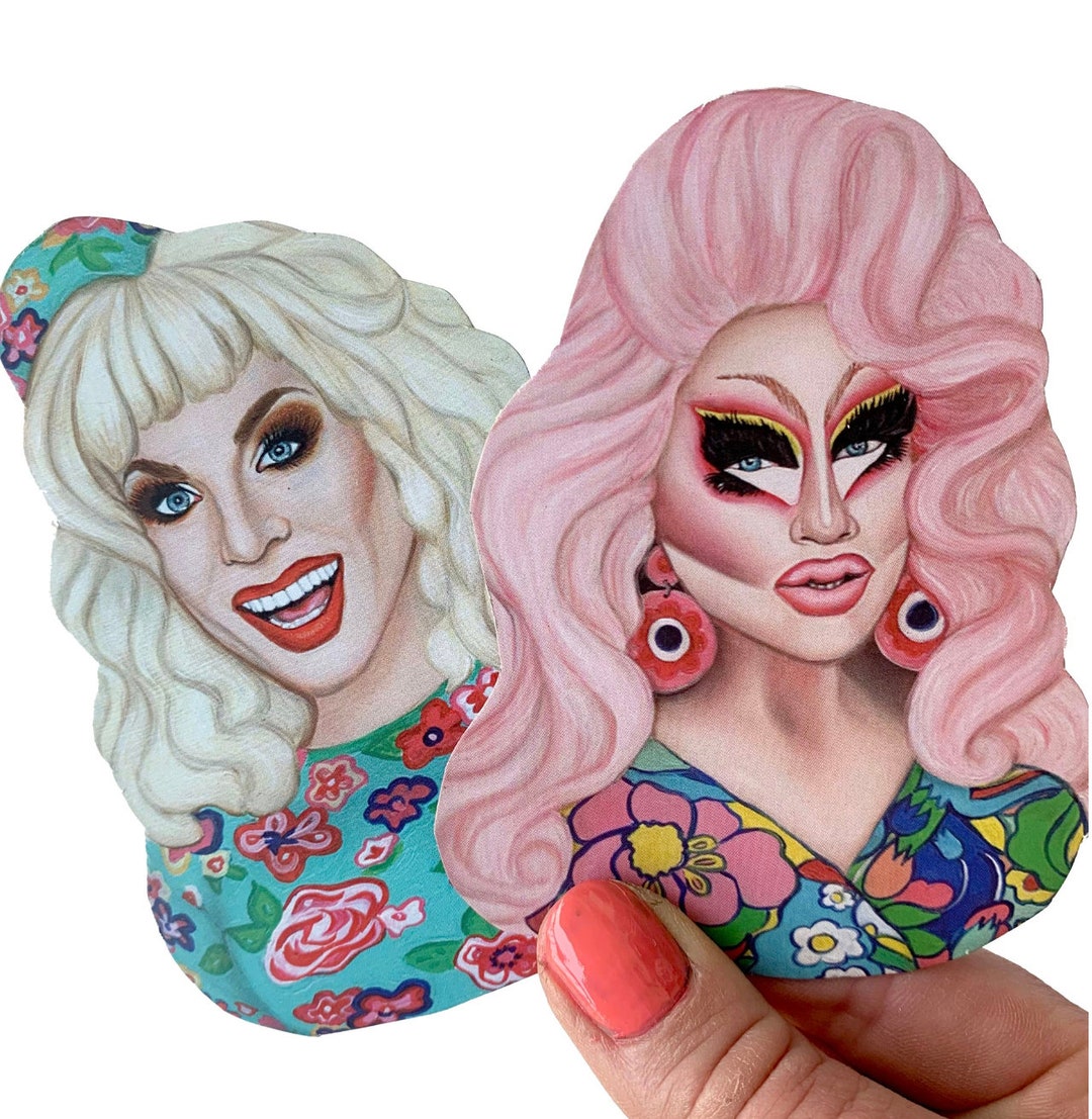 Drag Queen Magnets Set of 2, Drag Queens Gift, Drag Race Inspired Art ...