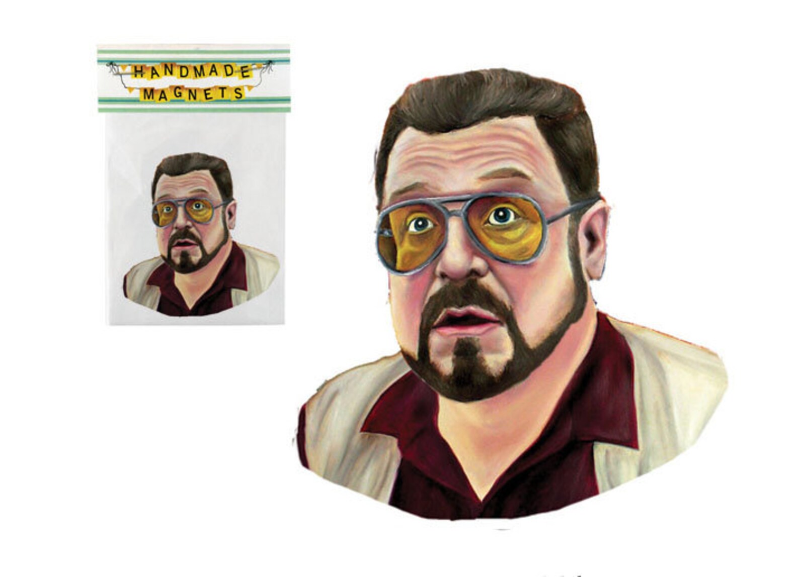 90's Retro Inspired Magnets, Pop Culture Original Paintings, Handmade ...