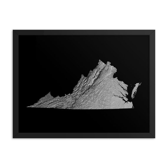 Topographical Map Of Virginia Mountains