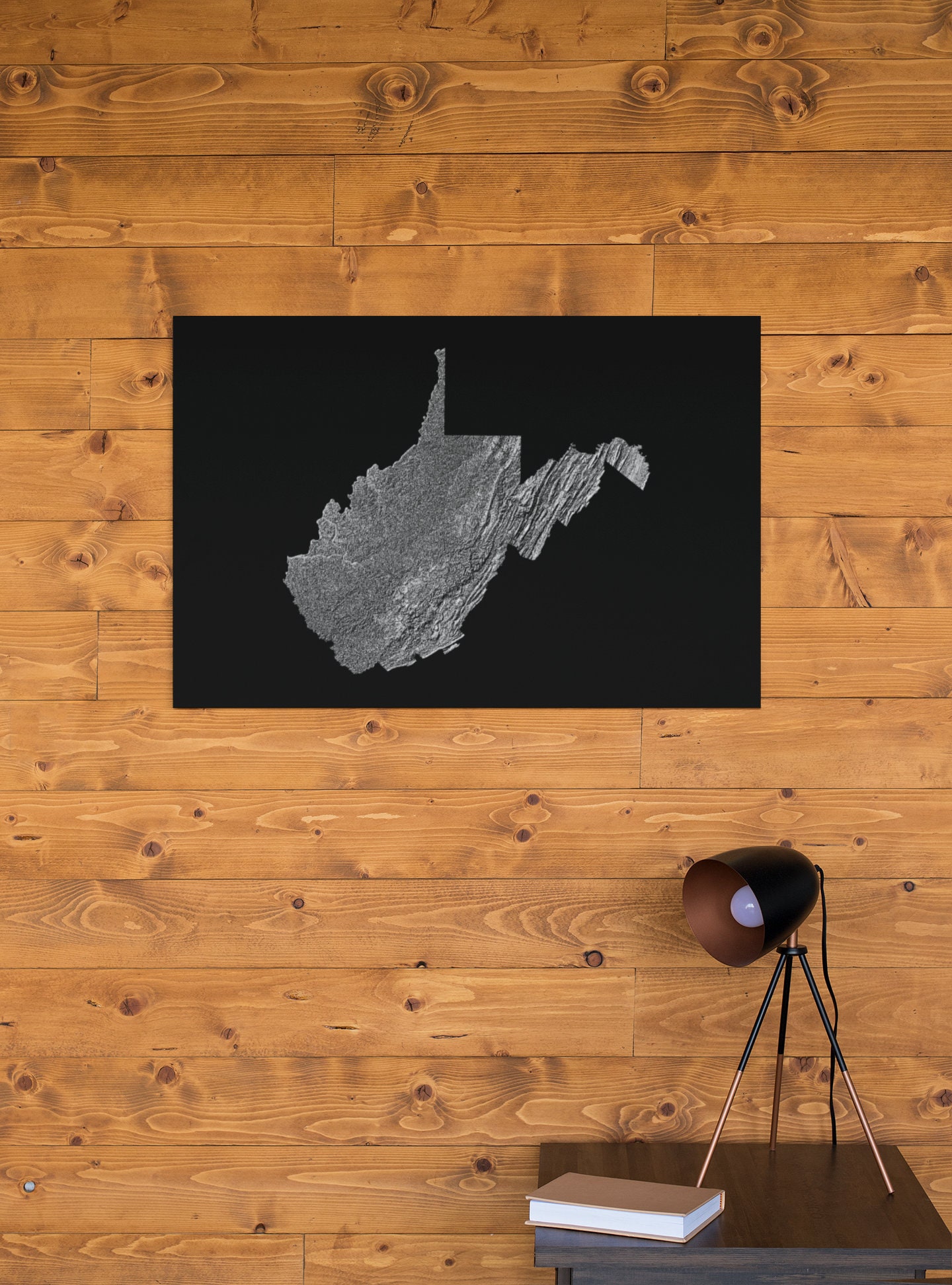 West Virginia Topographic Map Map Art Print West Virginia Gift ...