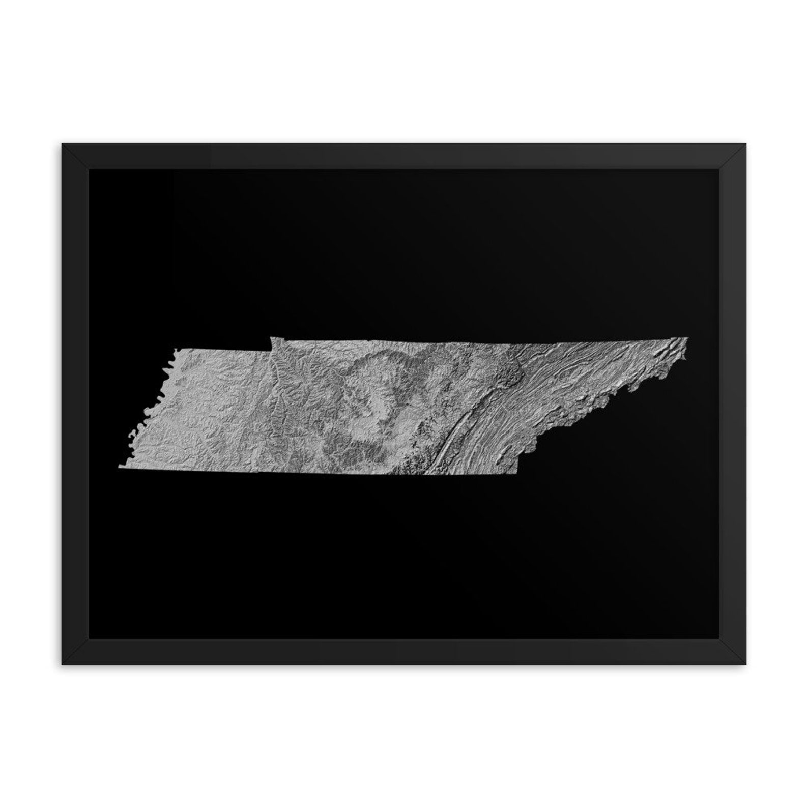 Tennessee Topographic Map Map Art Print Tennessee Gift - Etsy