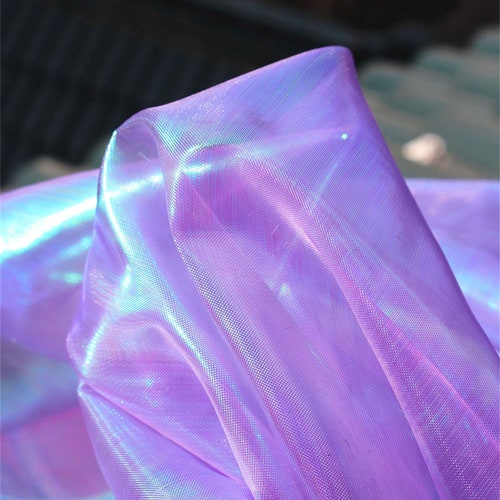 Psychedelic Laser Gauze Holographic Lace Fabric Transparent - Etsy