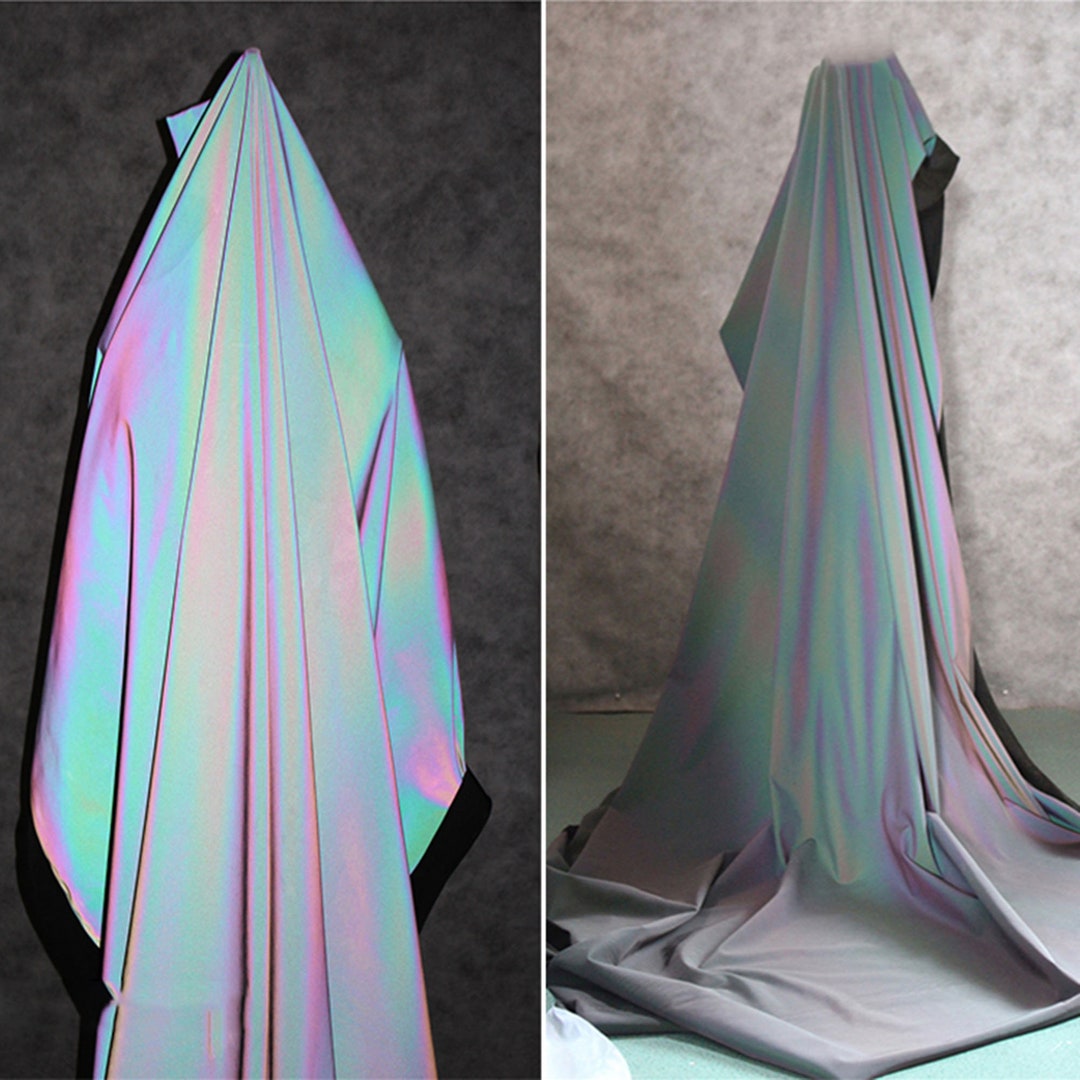Aurora Reflective Laser Holographic Fabric Illusion Hologram Fabric for ...