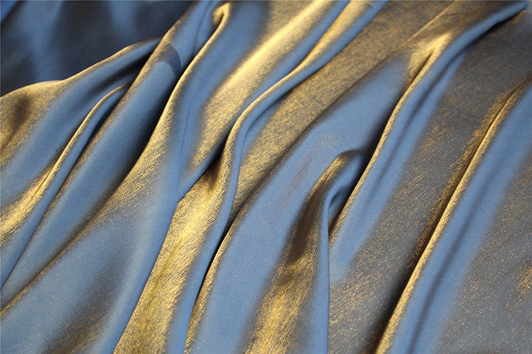 Gradient Gold&grey Reflective Fabric, Satin Holographic Fabric for ...